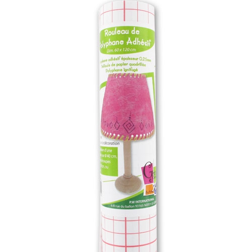 Rollo papel polyphane adhesivo para fabricar una lámpara 60x120cm x1 ...