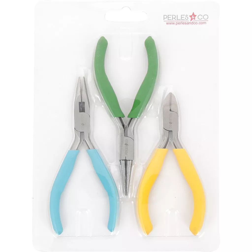 Kit de 3 Pinzas para Joyas de alta calidad para joyería - Pinza plana ...