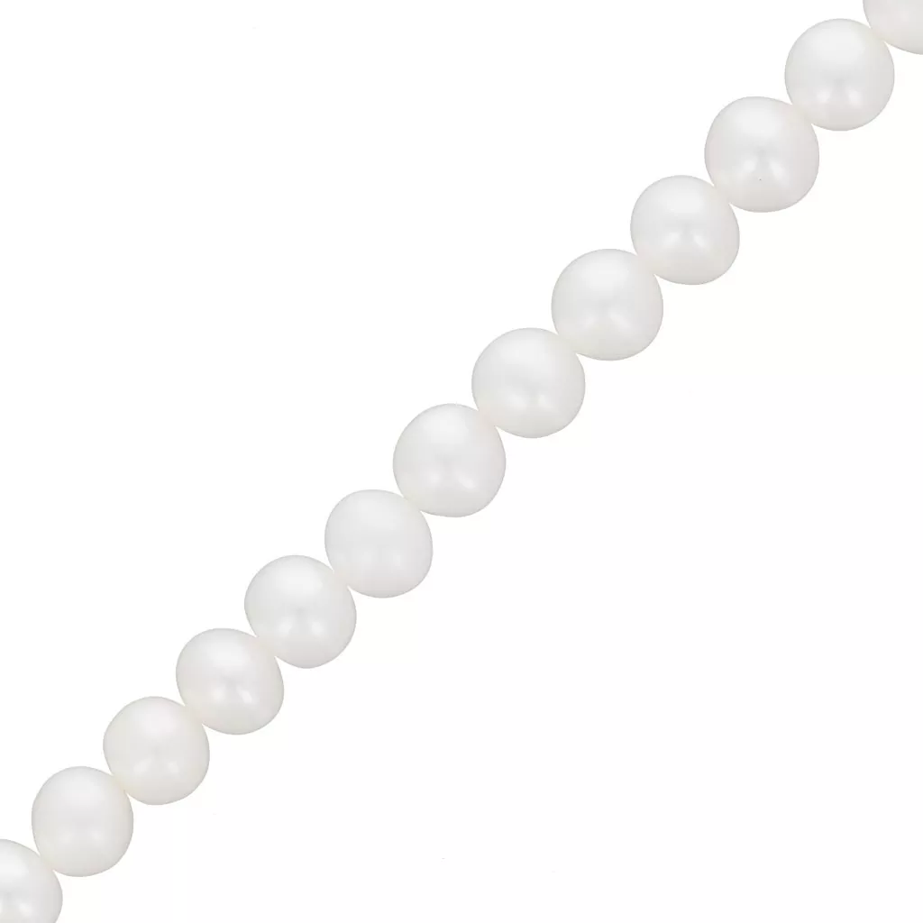 Perlas redondas de agua dulce 5,5 mm - Grado AA Blancas x38cm - Perles & Co