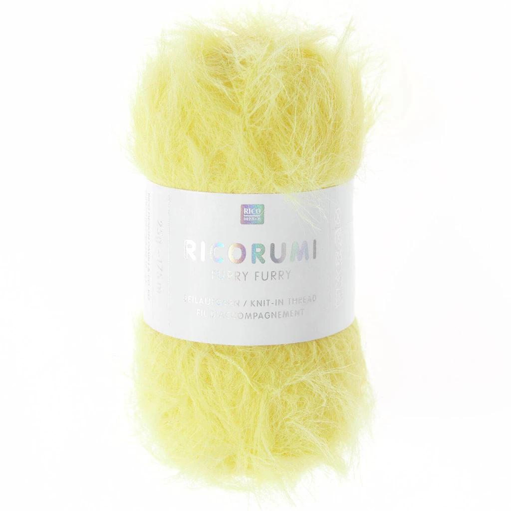 Ricorumi Furry Rico Design Amigurumi hilo de piel sintética - Amarillo ...