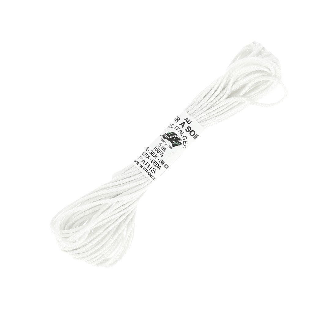 Hilo para bordar Seda d'Alger Blanc (4096) x5m - Perles & Co