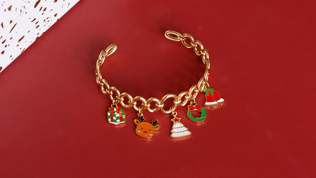 Charms Pulsera de Navidad